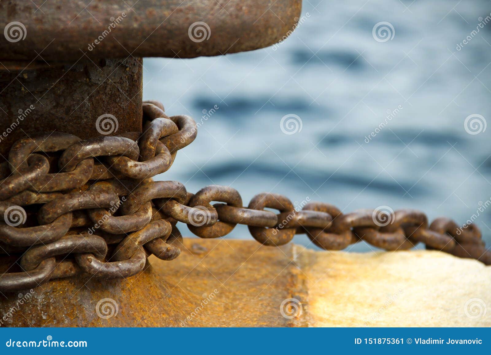 Old and rusty mooring post stock image. Image of rope - 151875361
