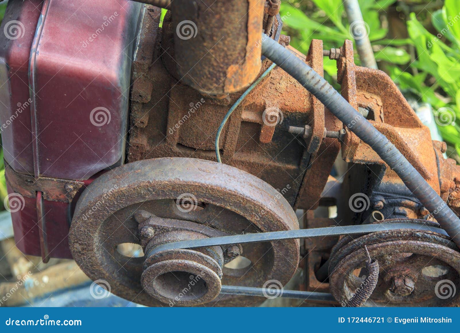 Old and Rusty Motor from a Boat Stock Image - Image of america, dock ...