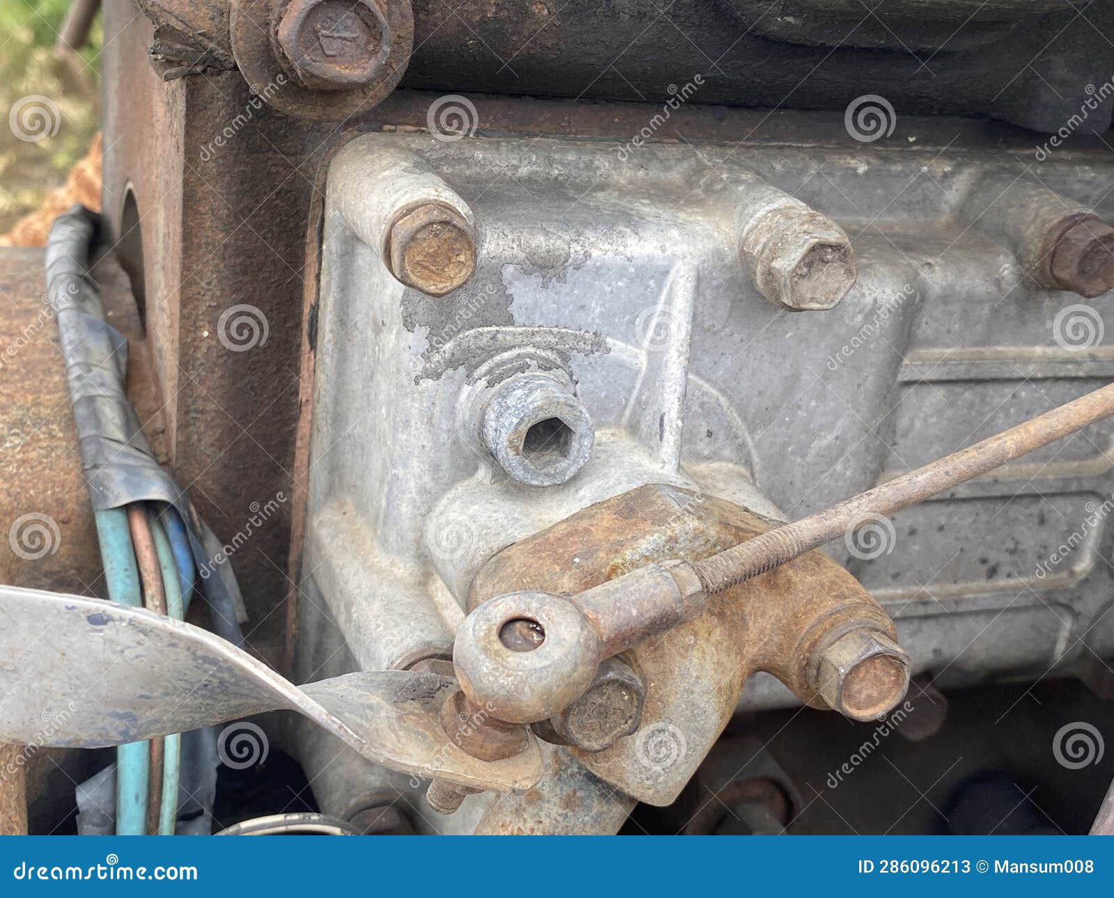 Old Rusty Motorcycle Engine Stock Image - Image of detail, steel: 286096213