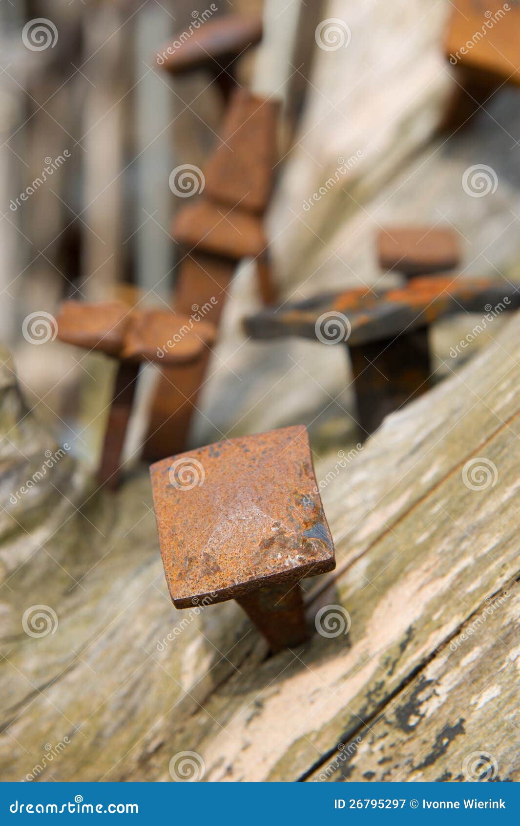 Old rusty nails stock image. Image of handmade, rusty - 26795297
