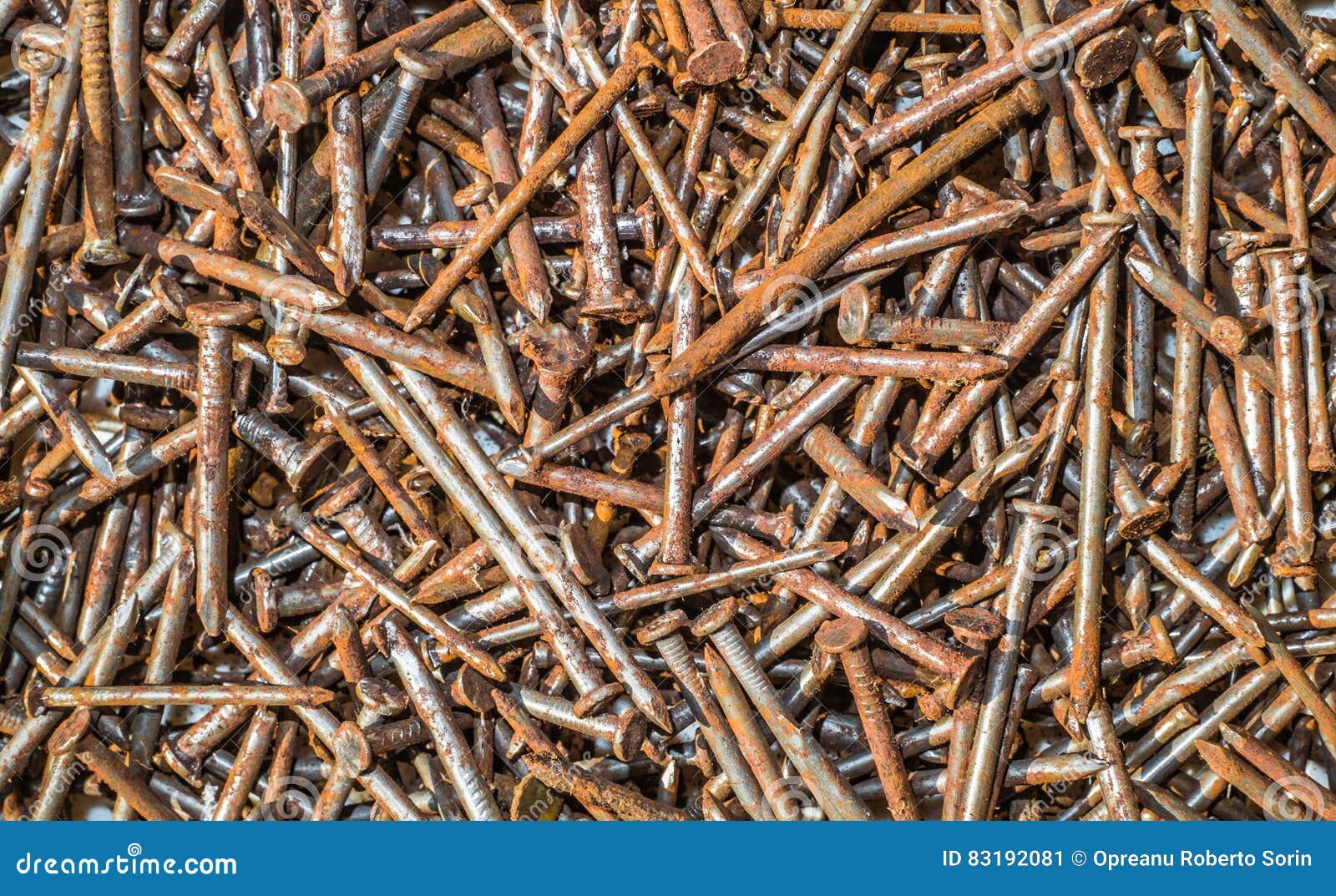 Old rusty nails stock image. Image of abstract, frame - 83192081