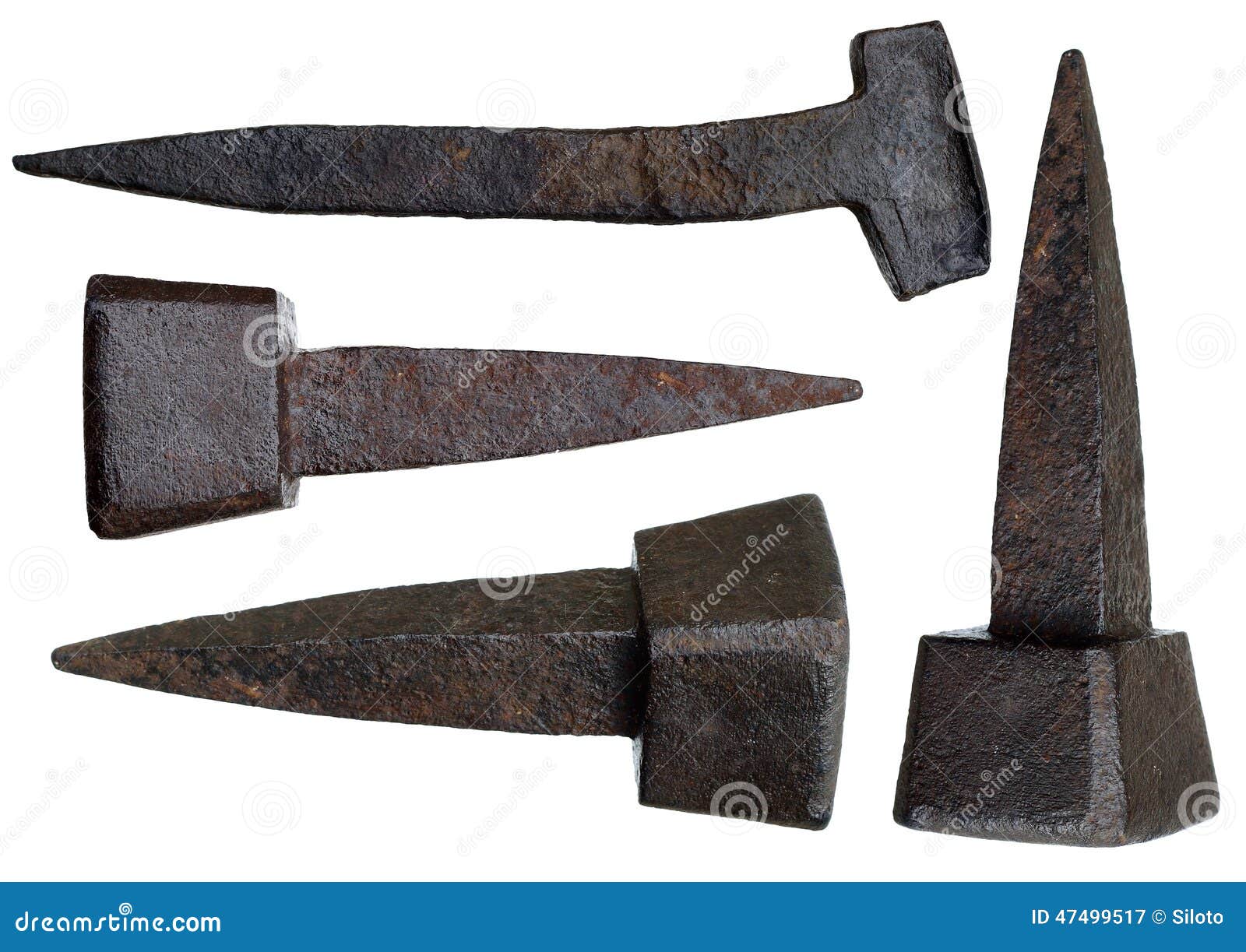 Old rusty nails stock image. Image of pricker, isolated - 47499517