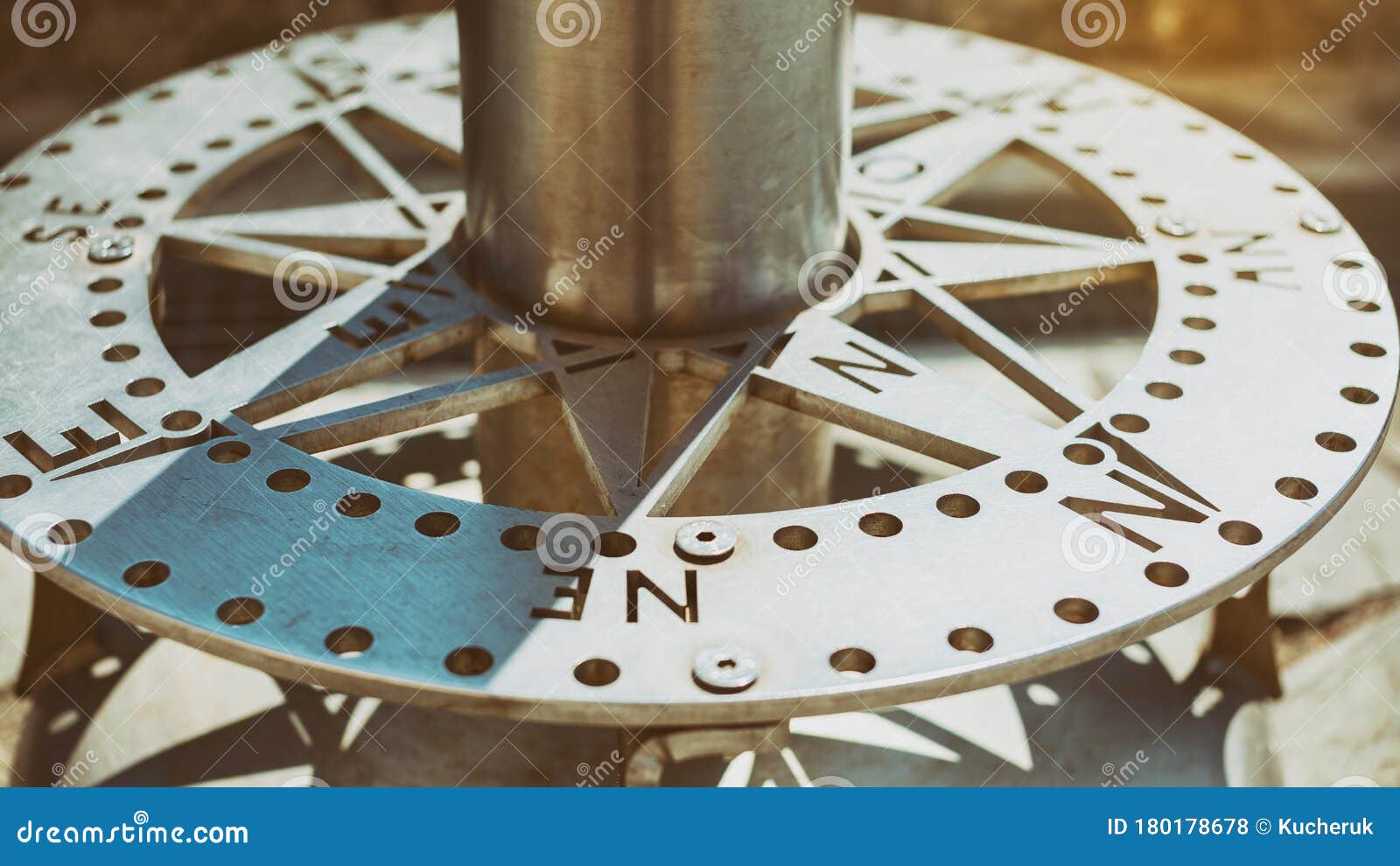 Old Rusty Navigation Compass Mechanism. Stock Photo - Image of clock ...