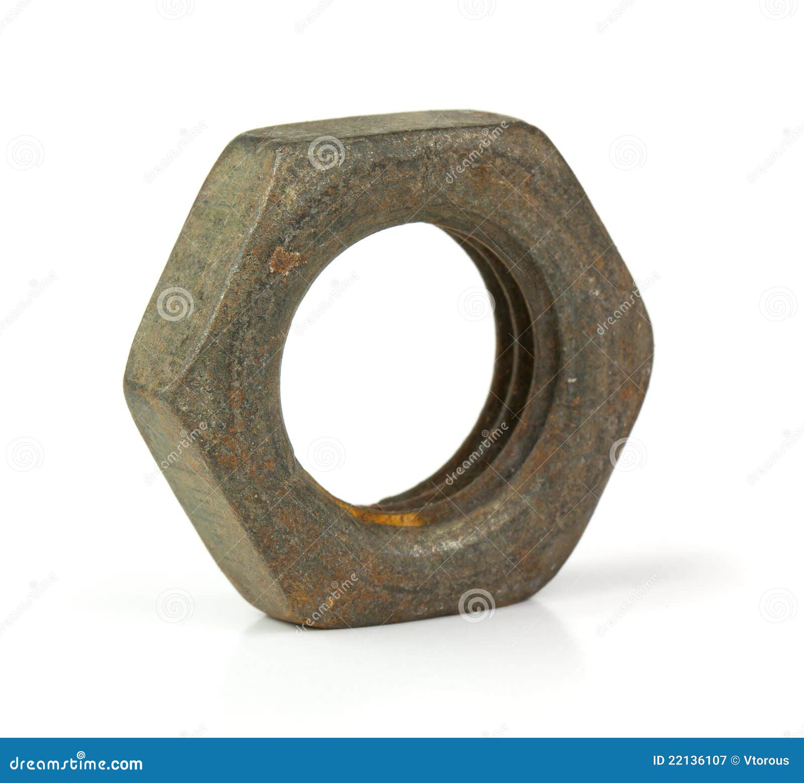 Old rusty nut stock image. Image of fasteners, rusty - 22136107