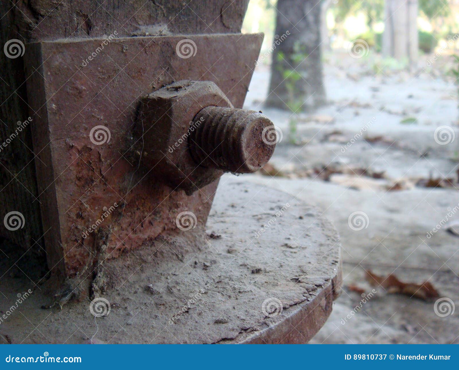 Old Rusty Nut Bolt Close Up Stock Image - Image of rustic, park: 89810737