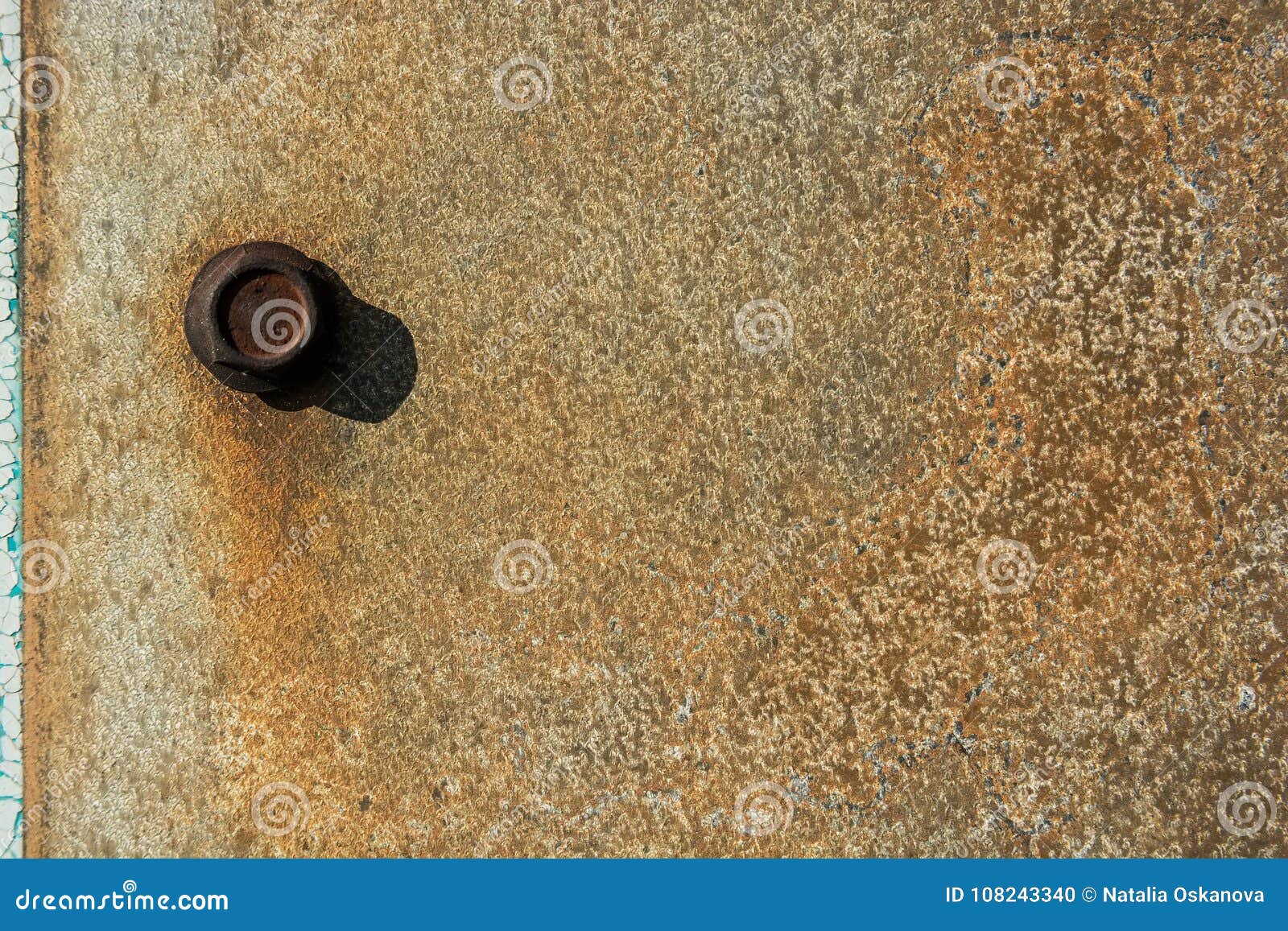 Old Rusty Nut on Metal Surface Stock Photo - Image of close, detail ...