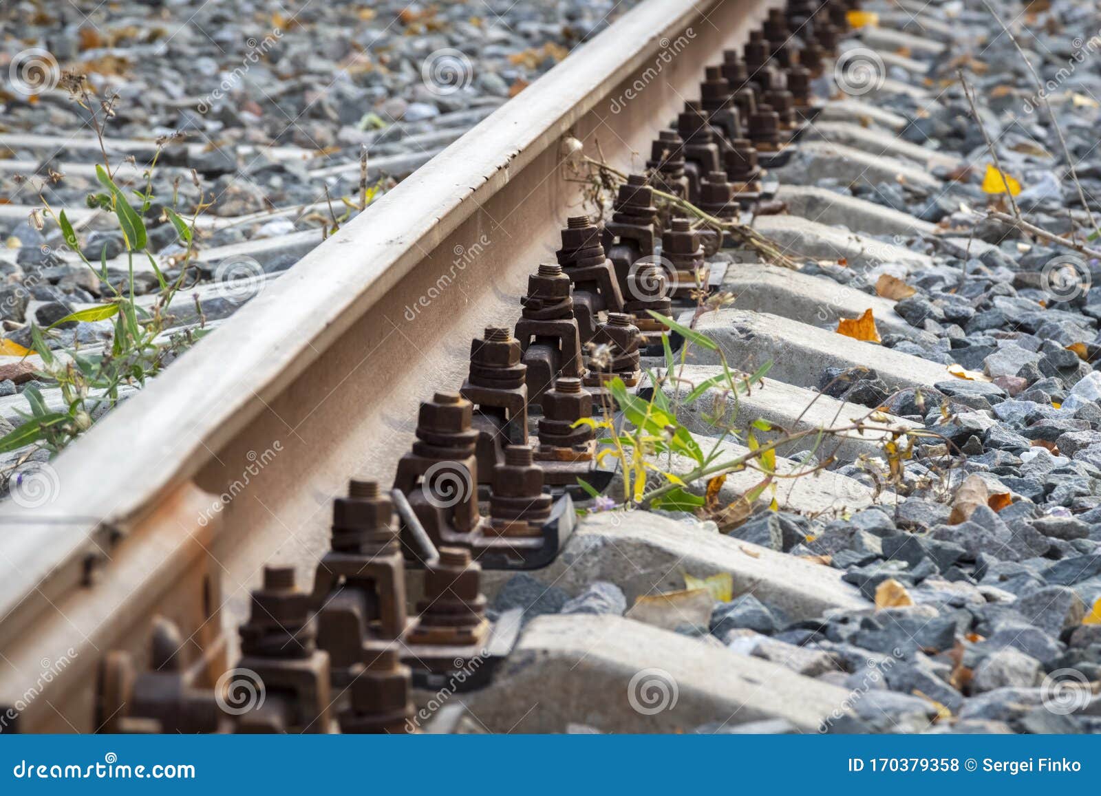 Rail mounting nuts stock photo. Image of connection - 170379358