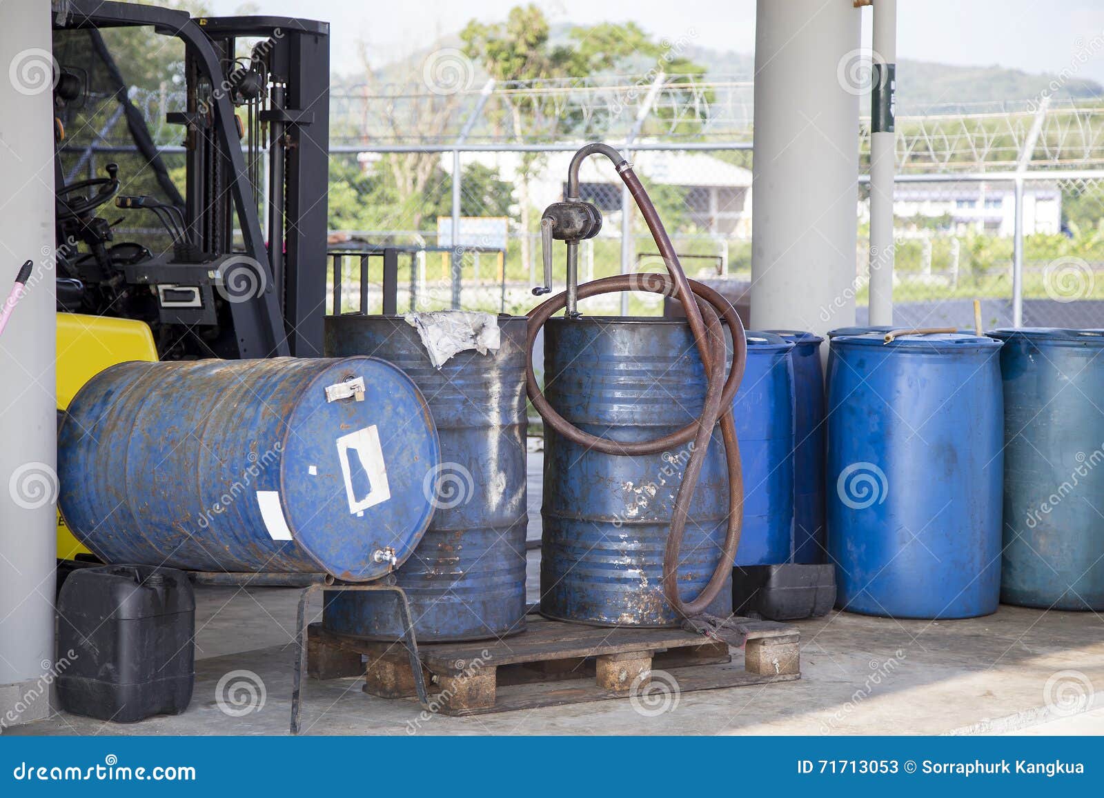 Old rusty oil drum barrel stock image. Image of dirty - 71713053