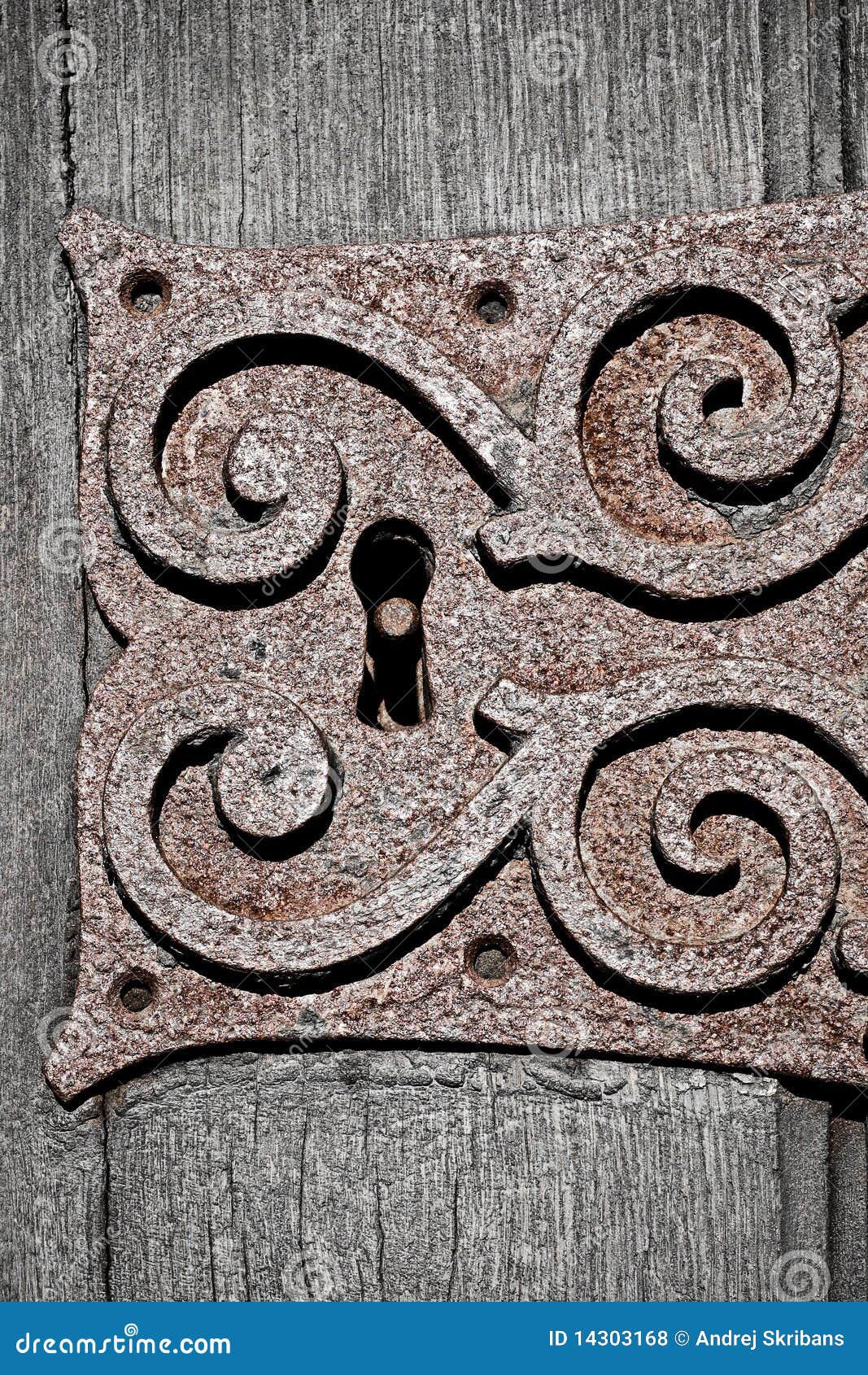 Old Rusty Ornate Metal Keyhole Stock Photo - Image of door, fashioned ...