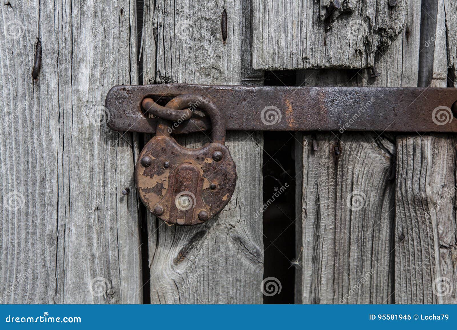 Old rusty padlock stock photo. Image of unique, rusted - 95581946