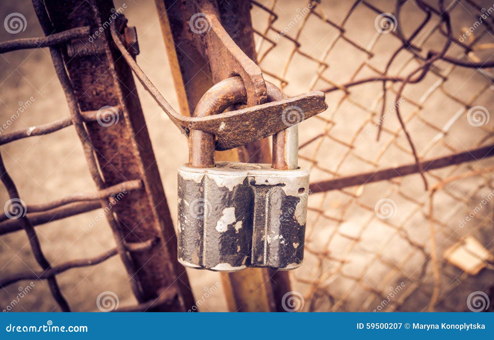 Old rusty padlock stock image. Image of intriguing, antique - 59500207