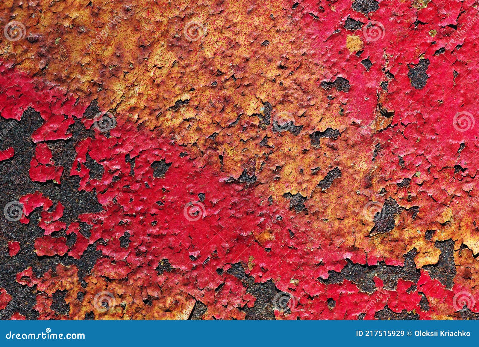 Old Rusty Painted Metal Sheet Stock Image - Image of iron, design ...