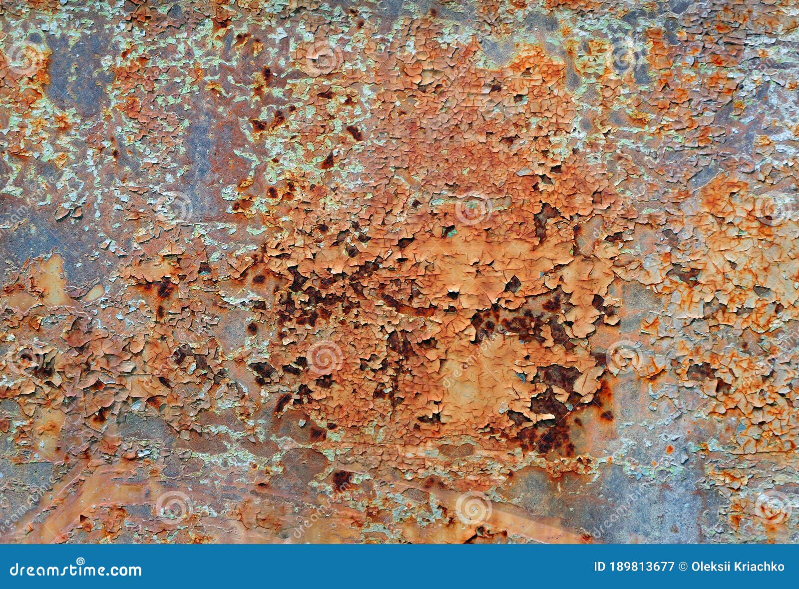 Old Rusty Painted Metal Sheet Texture Stock Image - Image of steel ...