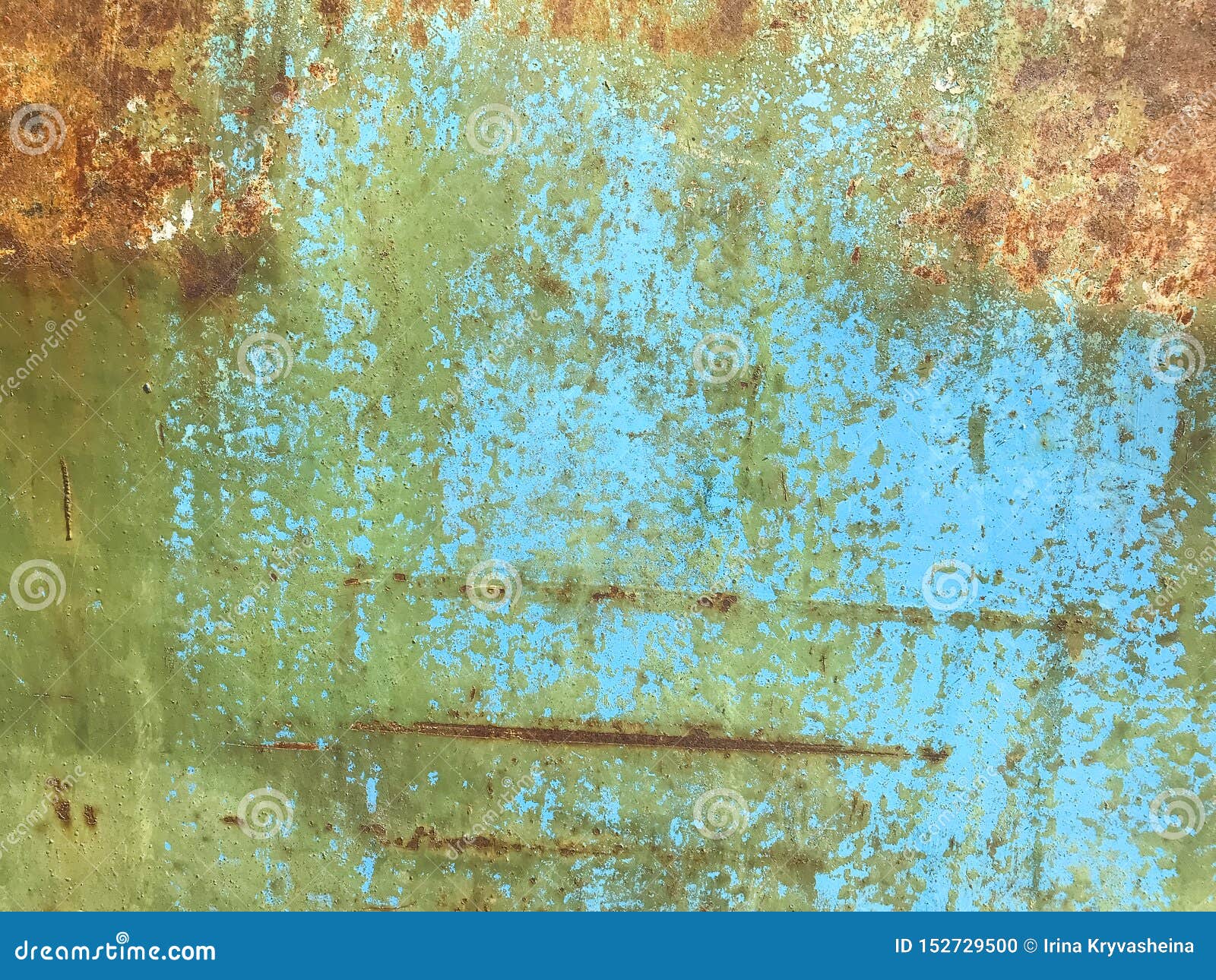 Old Rusty Painted Metal Surface Stock Photo - Image of aged, iron ...