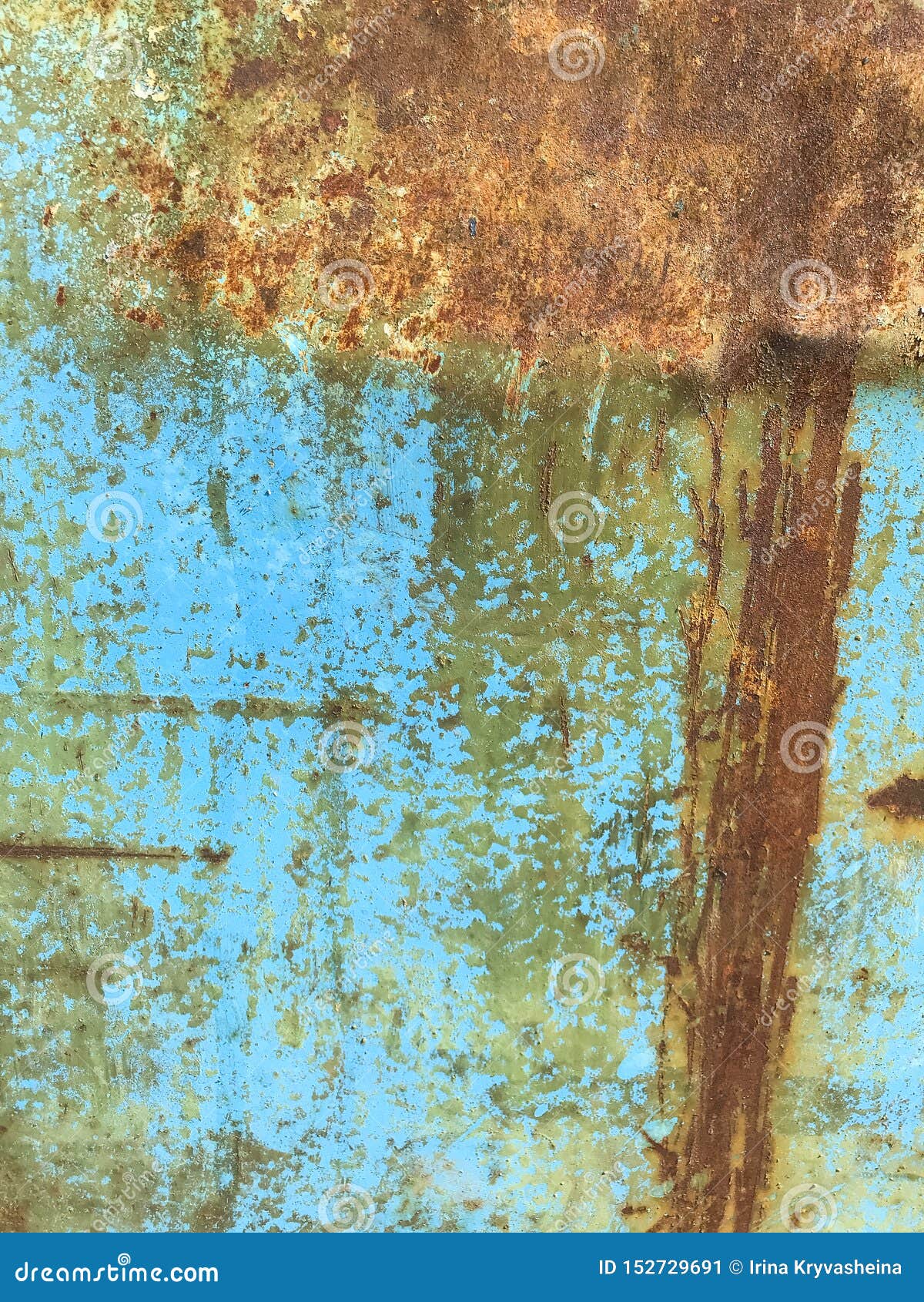 Old Rusty Painted Metal Surface Stock Image - Image of material, grunge ...