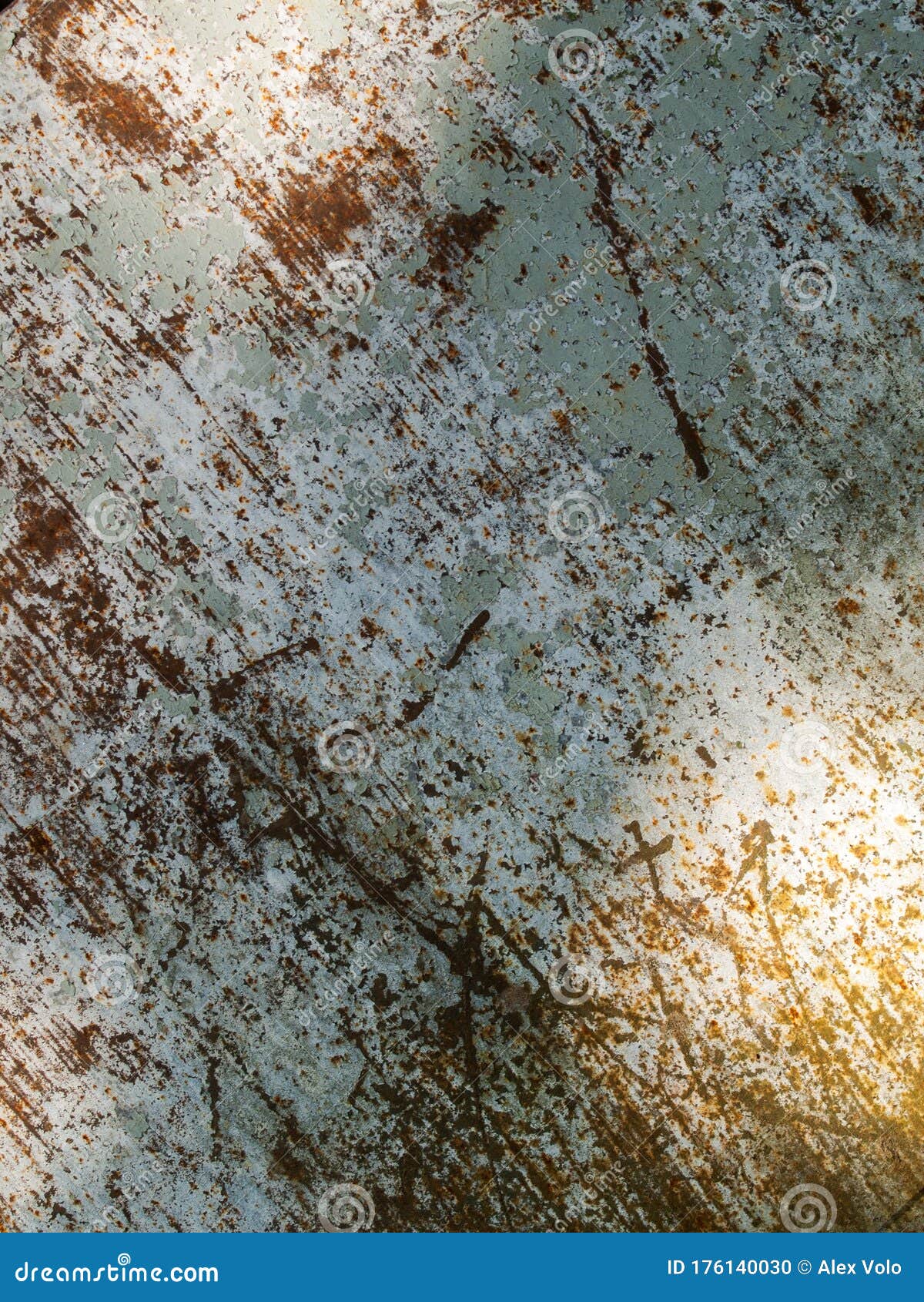 Old Rusty Painted Metal Texture Blue Stock Photo - Image of metallic ...