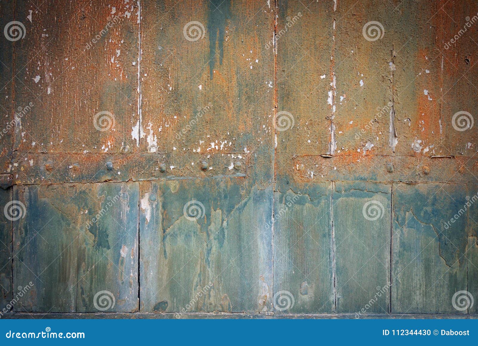 Old Rusty Painted Wood Board Stock Photo - Image of retro, dirty: 112344430