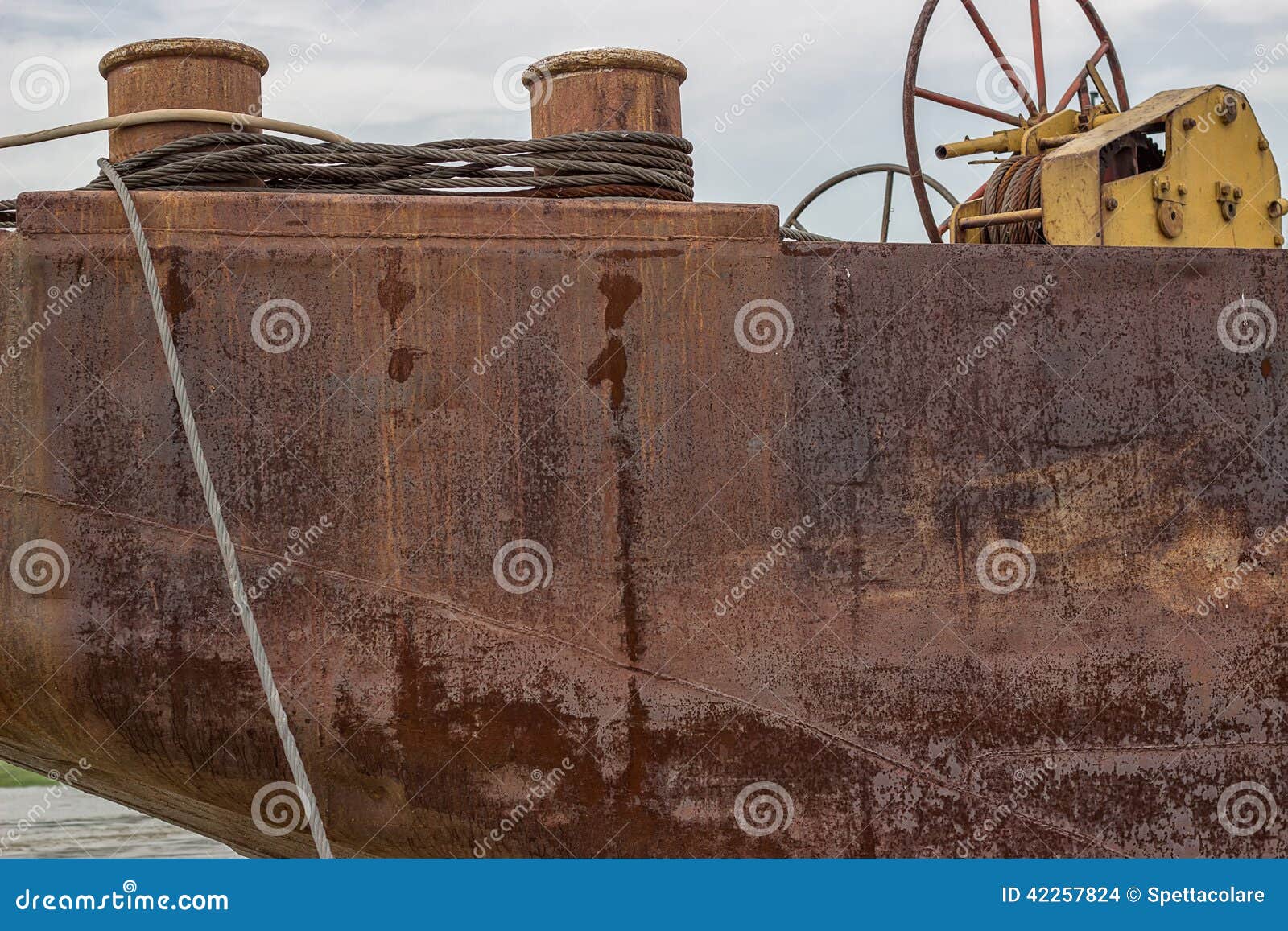 Old and Rusty Part of the Ship Stock Photo - Image of pier, marine ...