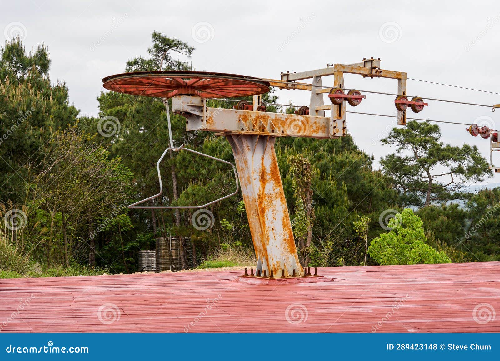 Old and Rusty Peak Tram Traction System Stock Photo - Image of system ...