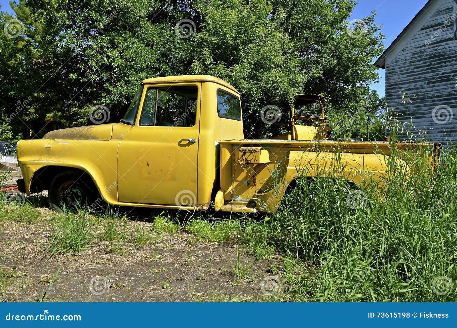 Old Rusty Pickup from the 50 S Stock Photo - Image of tires, flat: 73615198