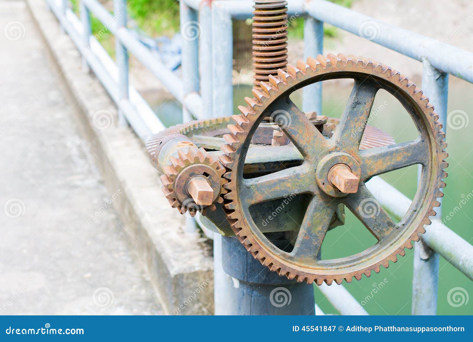 Old and Rusty Pinion Gear of a Machine Stock Image - Image of ...