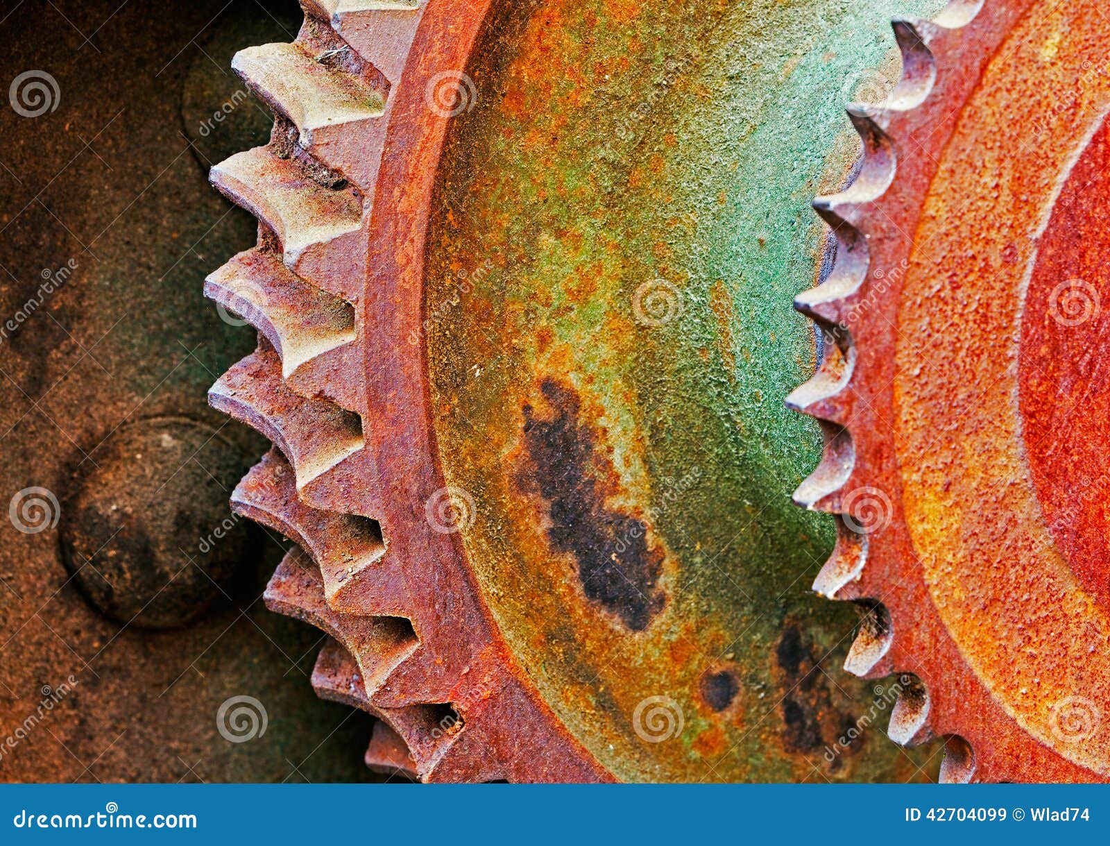 Old and Rusty Pinion Gear of Mechanical Machine Stock Image - Image of ...