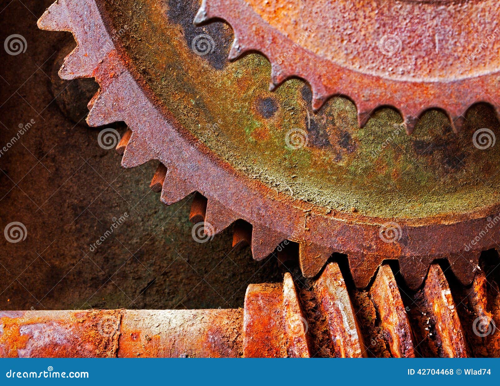 Old and Rusty Pinion Gear of a Mechanical Machine Stock Photo - Image ...