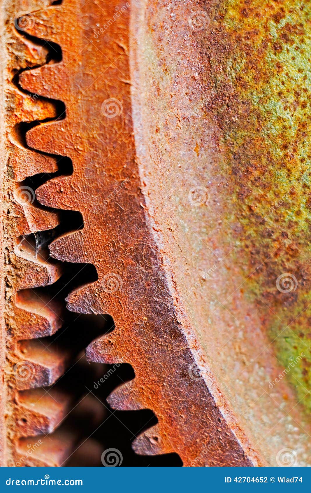 Old and Rusty Pinion Gear of Mechanical Machine Stock Photo - Image of ...
