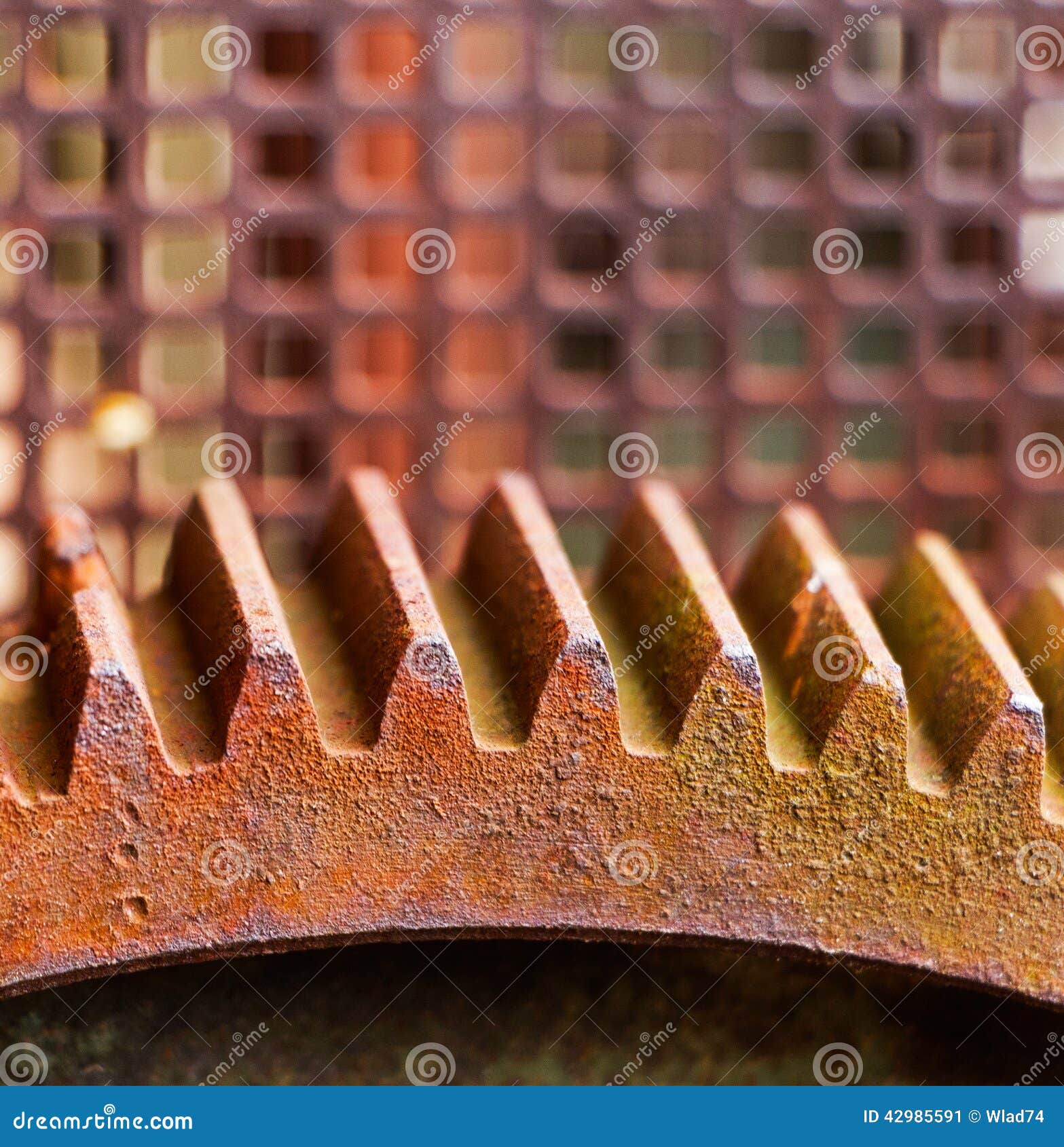 Old and Rusty Pinion Gear of Mechanical Machine Stock Image - Image of ...