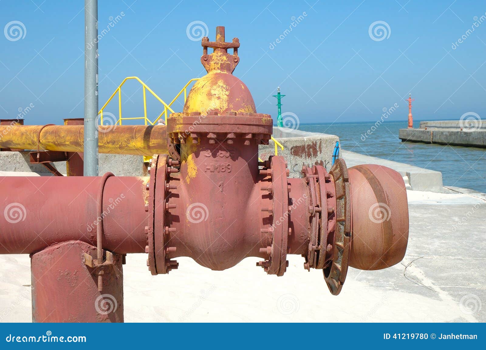 Old rusty pipe stock photo. Image of ocean, sand, corrosion - 41219780