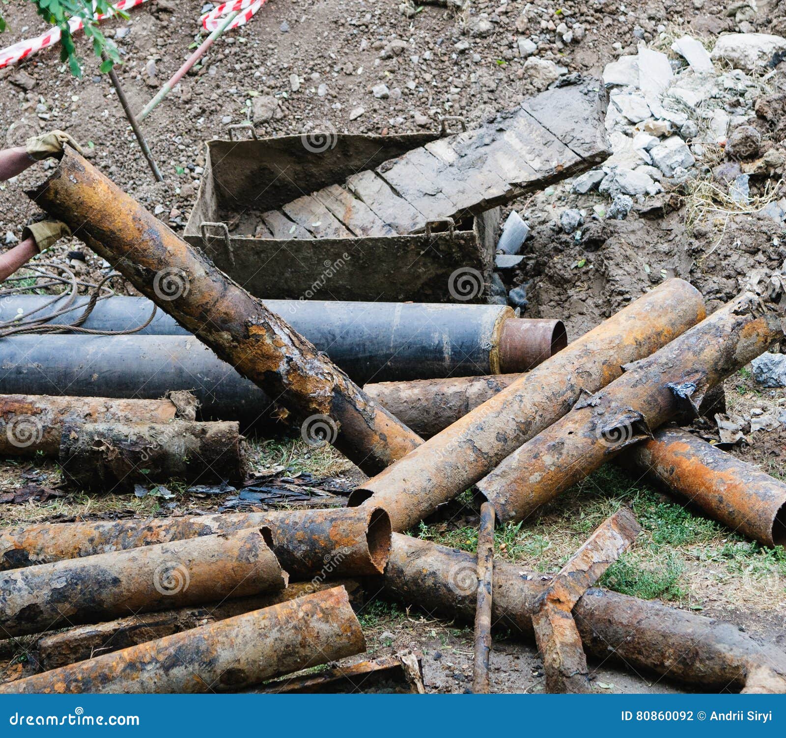 Old rusty pipe rotten stock photo. Image of rusty, background - 80860092