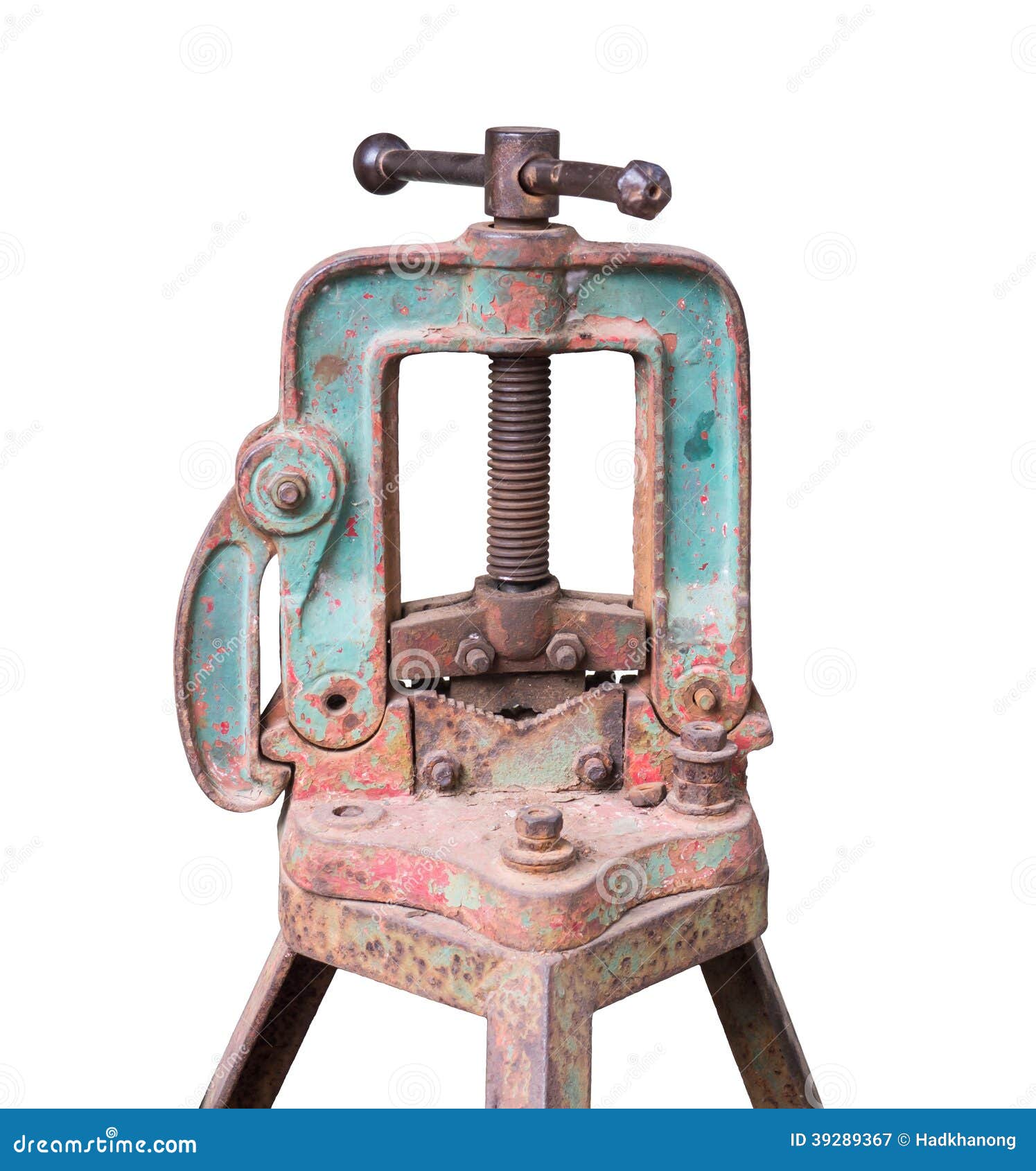 Leverage Of Rusty Red Crane Truck Manually Operated Hydraulic Control ...
