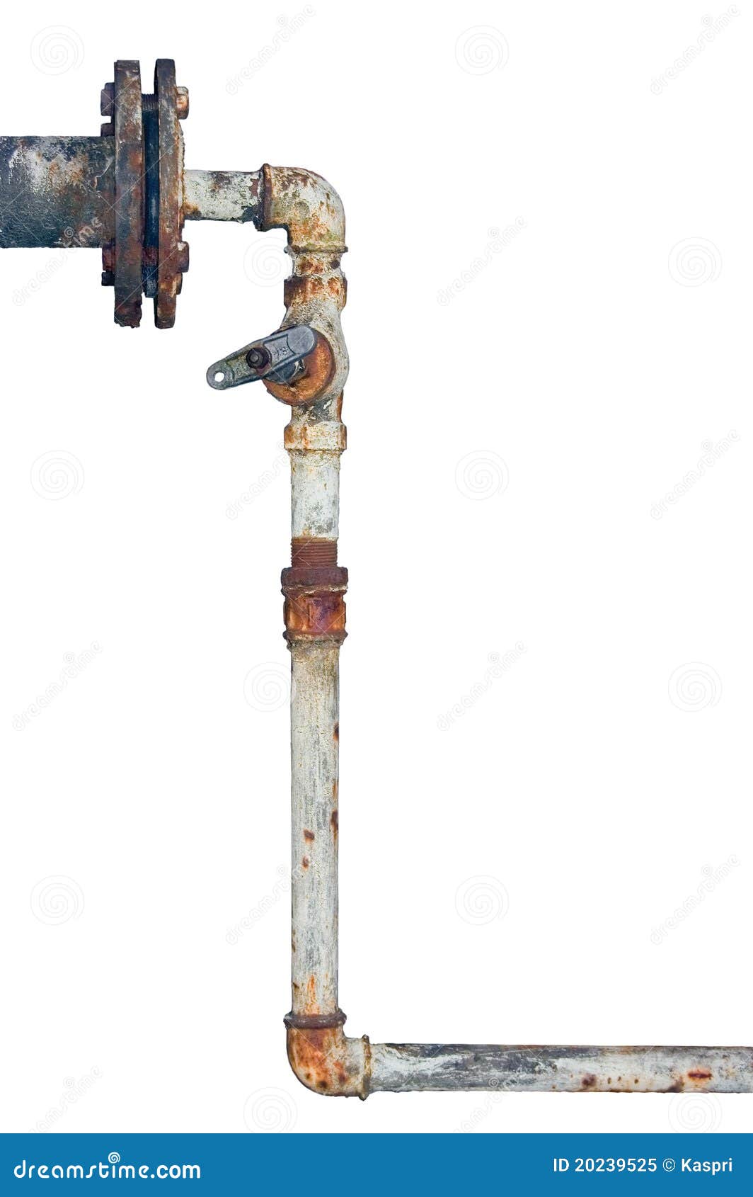 Old Rusty Pipes Aged Weathered Isolated Pipeline Stock Image - Image of ...