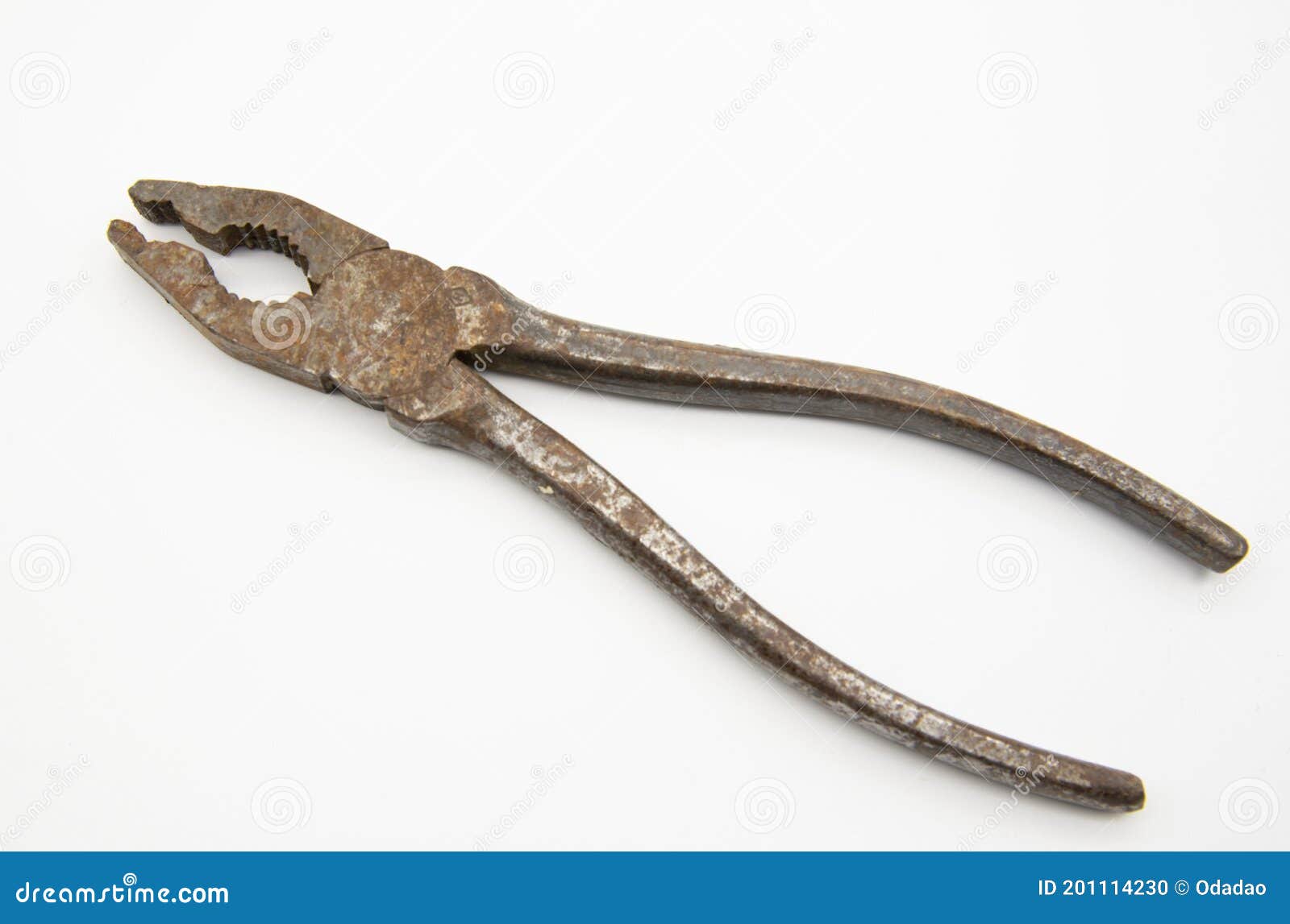 Old Rusty Pliers on a White Background Stock Photo - Image of craftsmen ...