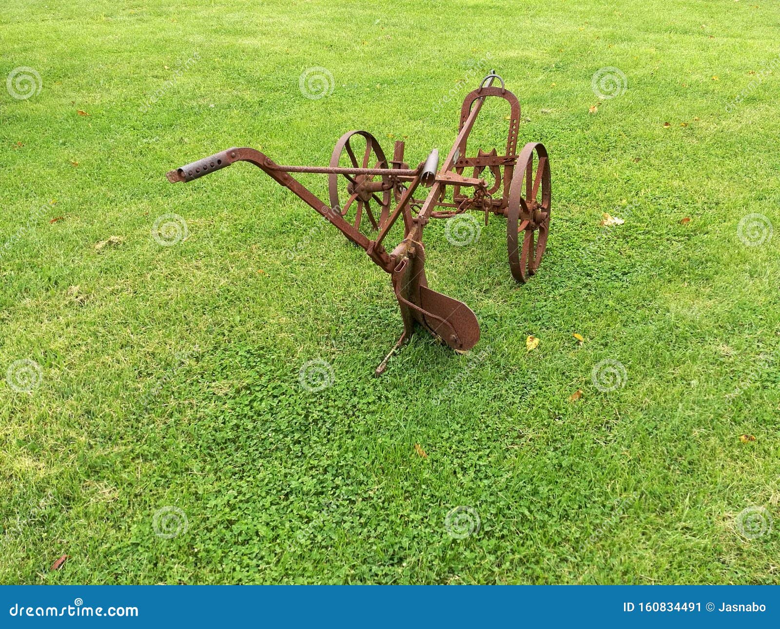 Old rusty plow stock image. Image of metal, equipment - 160834491
