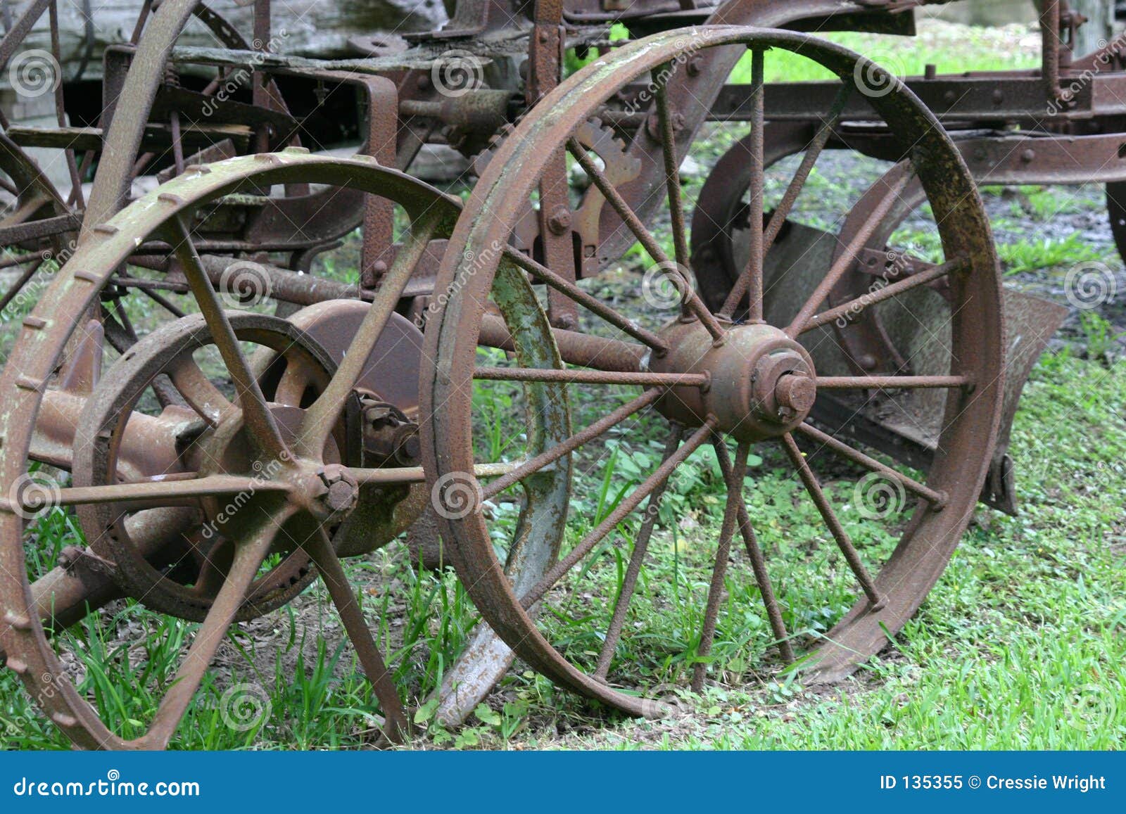 Old Rusty Plow Wheels Picture. Image: 135355
