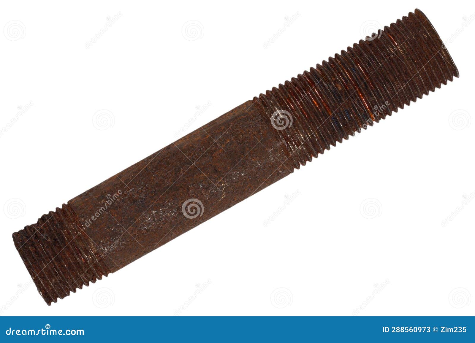 Old rusty plumb tube stock image. Image of metallic - 288560973