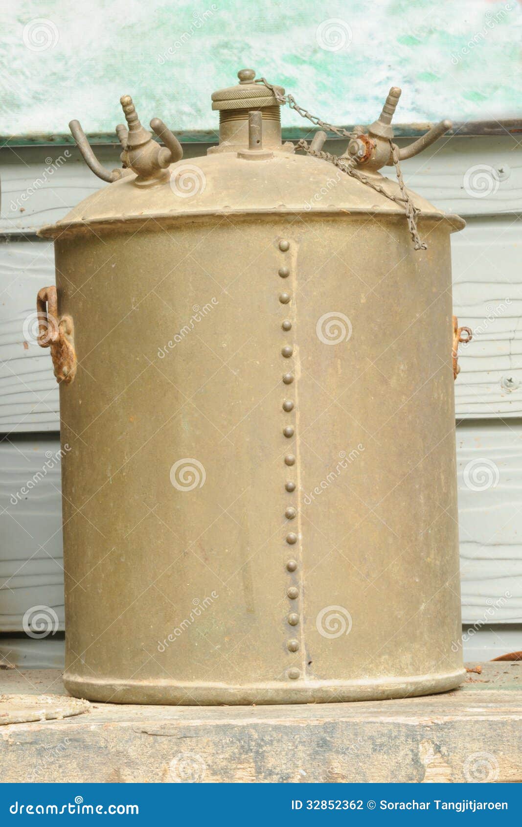 Old rusty pressure cooker. stock photo. Image of water - 32852362