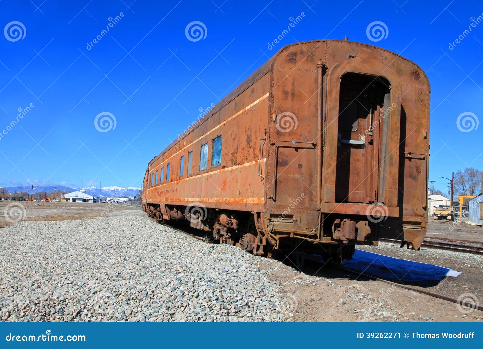 Old Rusty Pullman Train Car Stock Image - Image of transportation ...