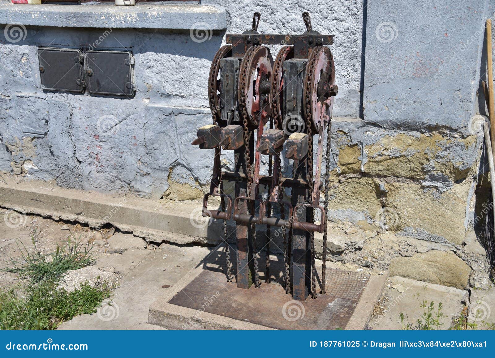 Old and Rusty Rail Road Track Changer Stock Image - Image of vintage ...