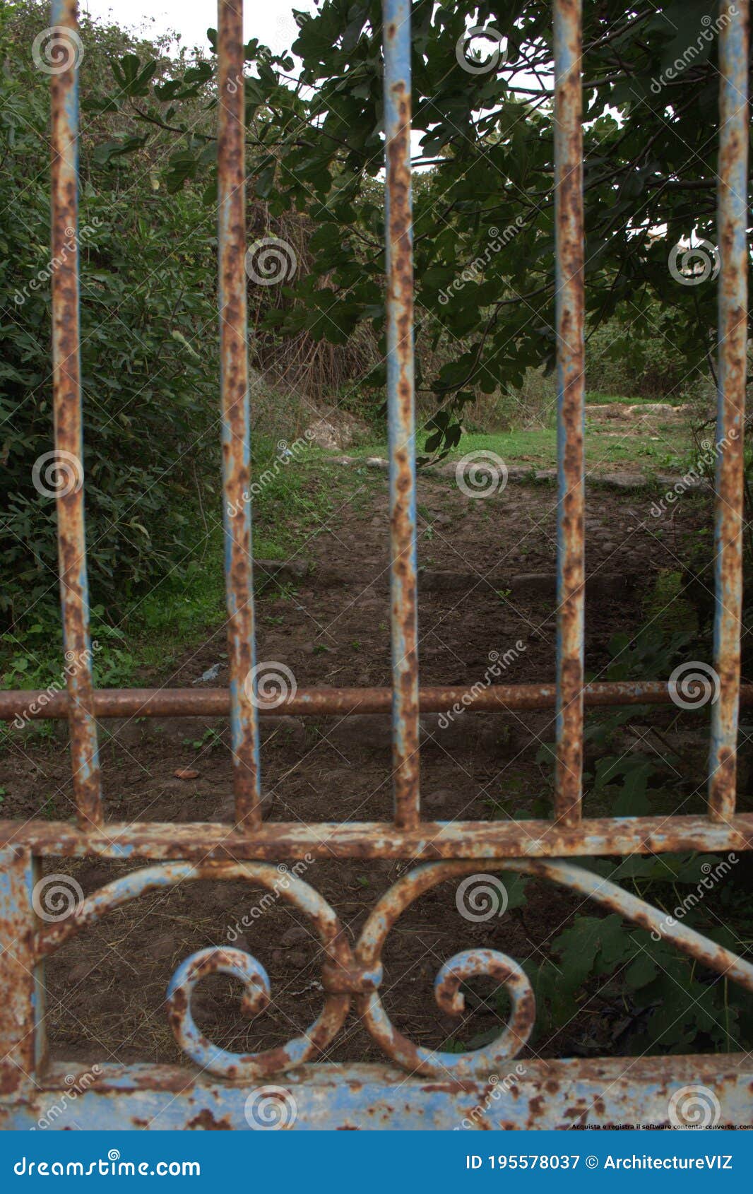 Old Rusty Railing Of An Abandoned Madhouse Royalty-Free Stock Image ...
