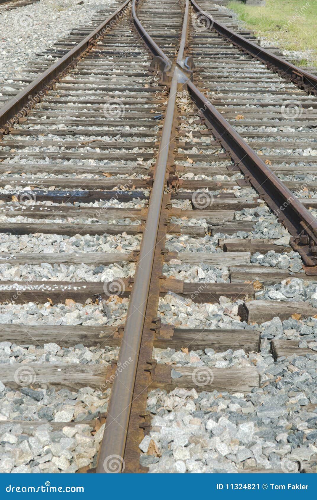 Old rusty railroad tracks stock image. Image of steel - 11324821