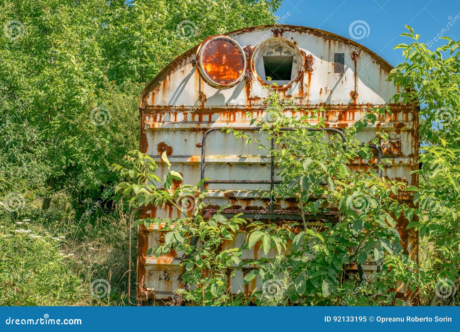 Old Rusty Railway Wagon Derelict. Stock Image - Image of railroad ...