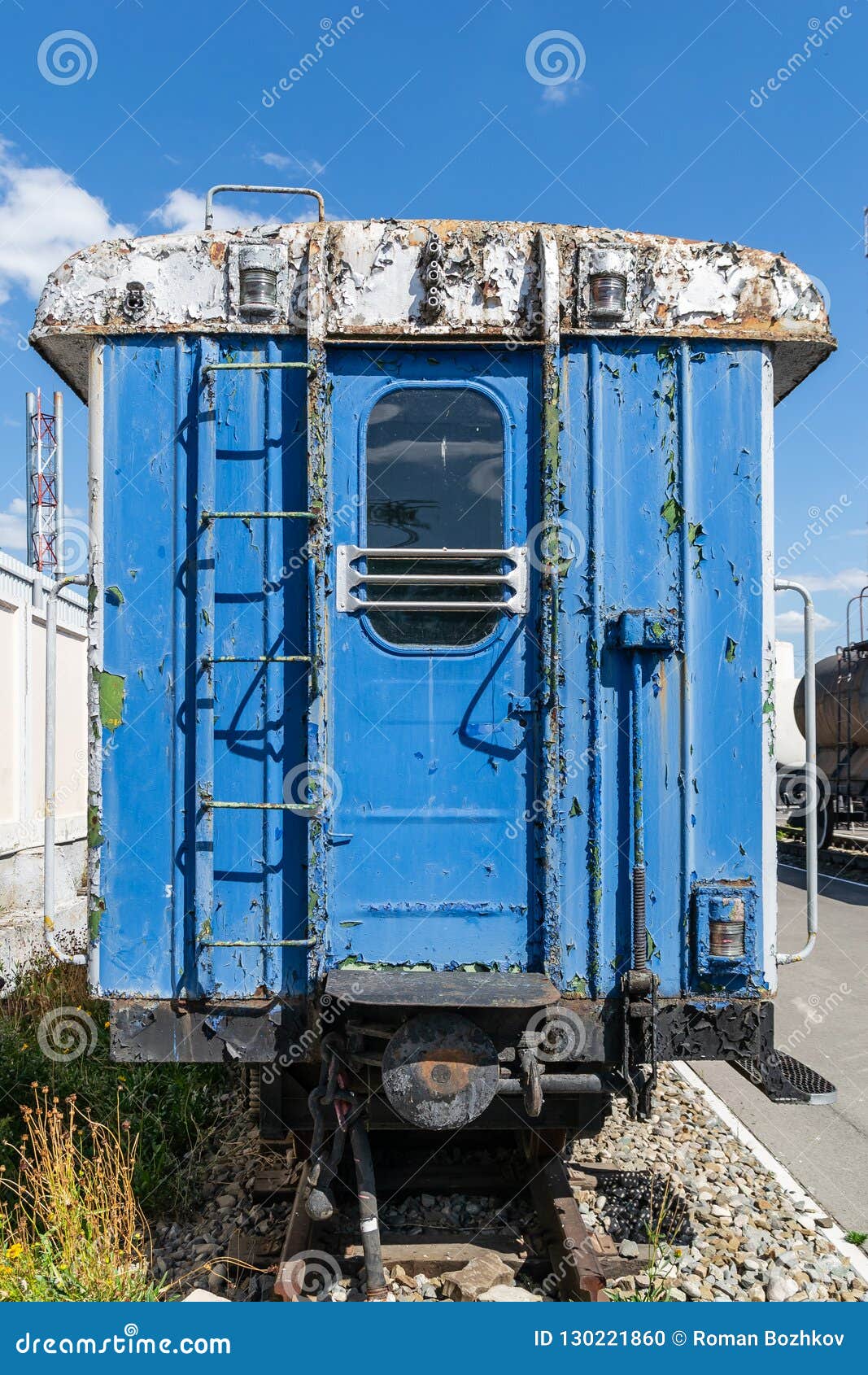 Old Rusty Railway Wagon with an Open Door. Stock Photo - Image of ...