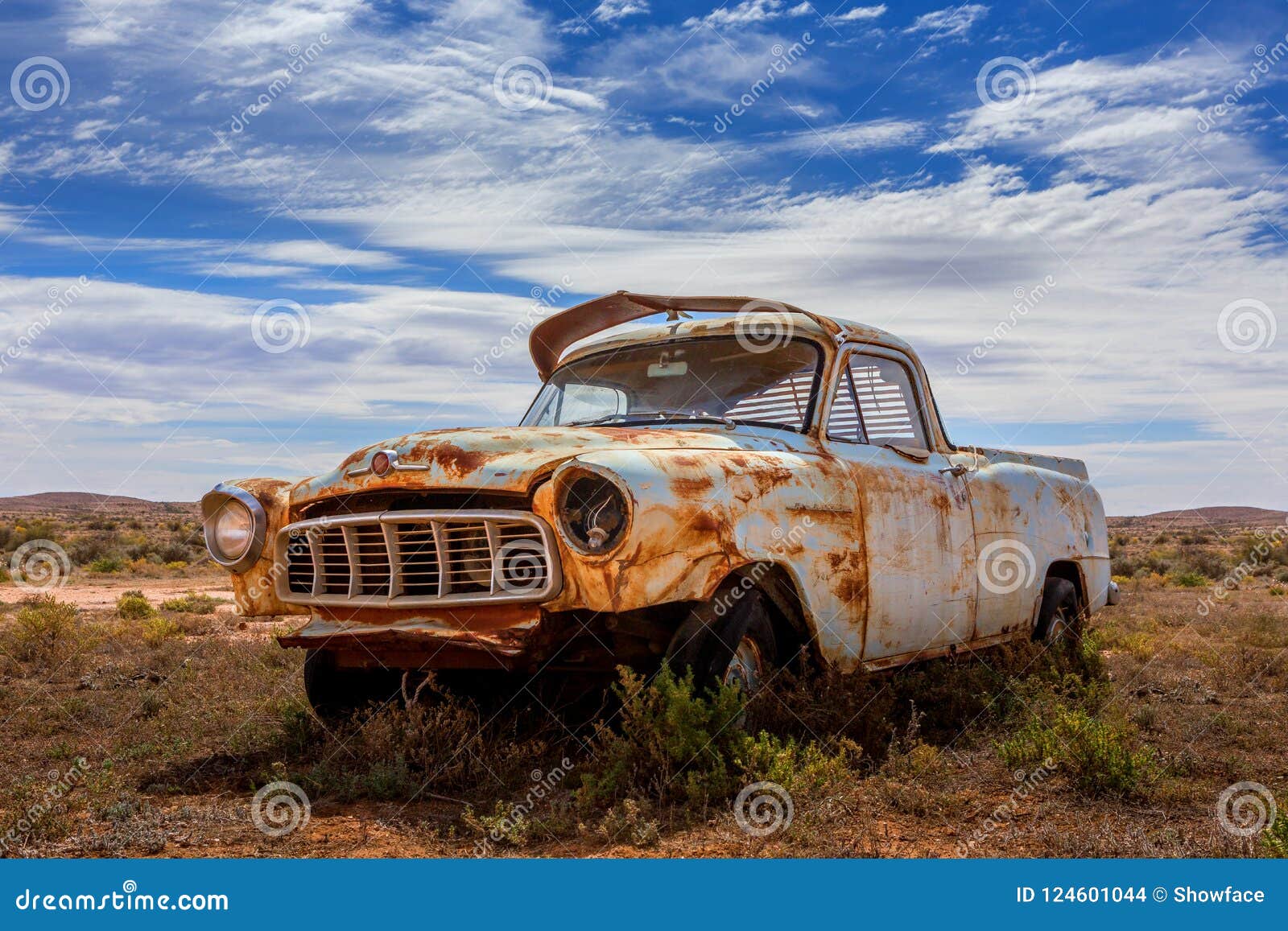 Old Rusty Relic Car in Australian Outback Stock Photo - Image of scenic ...