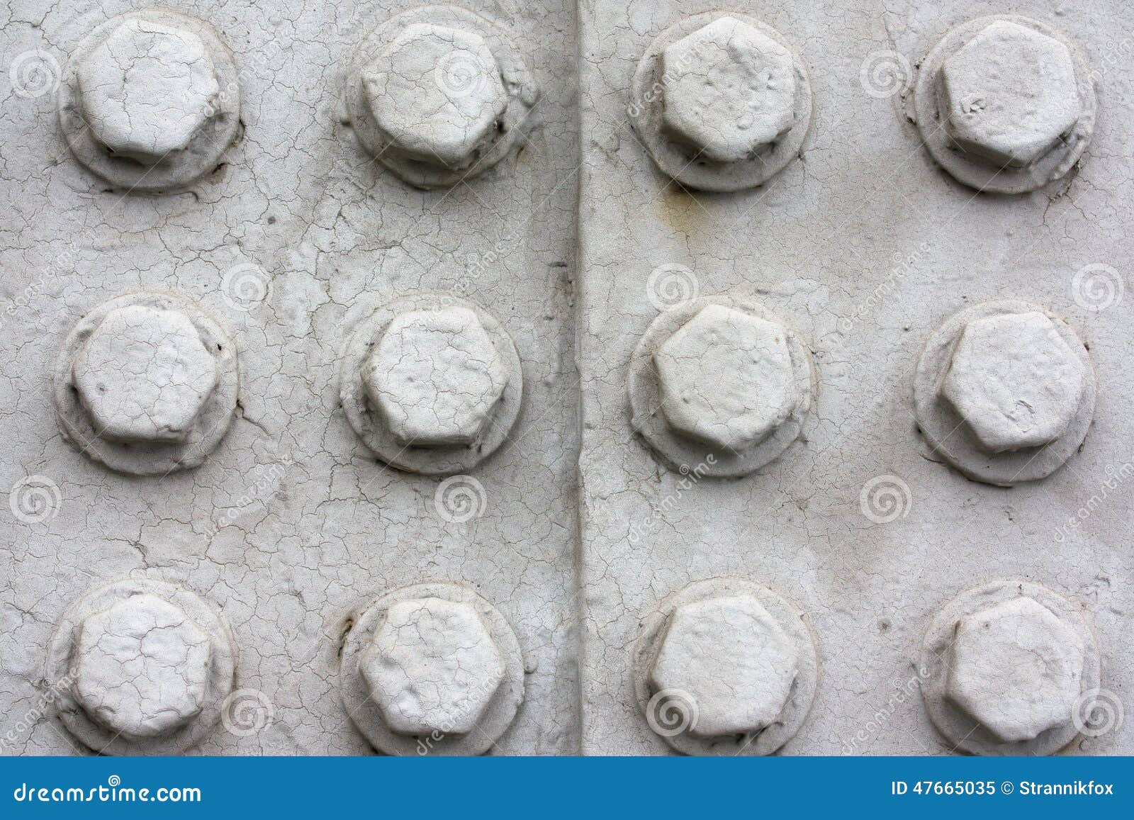 Old Rusty Rivets on Large Corroding Steel Plates of a Train and Stock ...