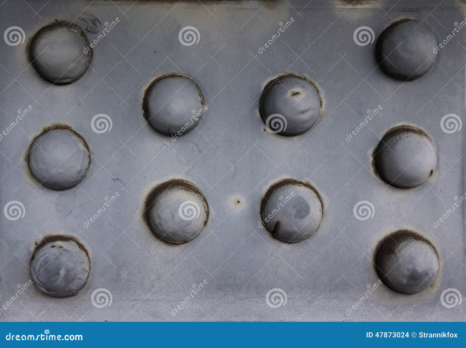 Old Rusty Rivets on Large Corroding Steel Plates of a Train and Stock ...