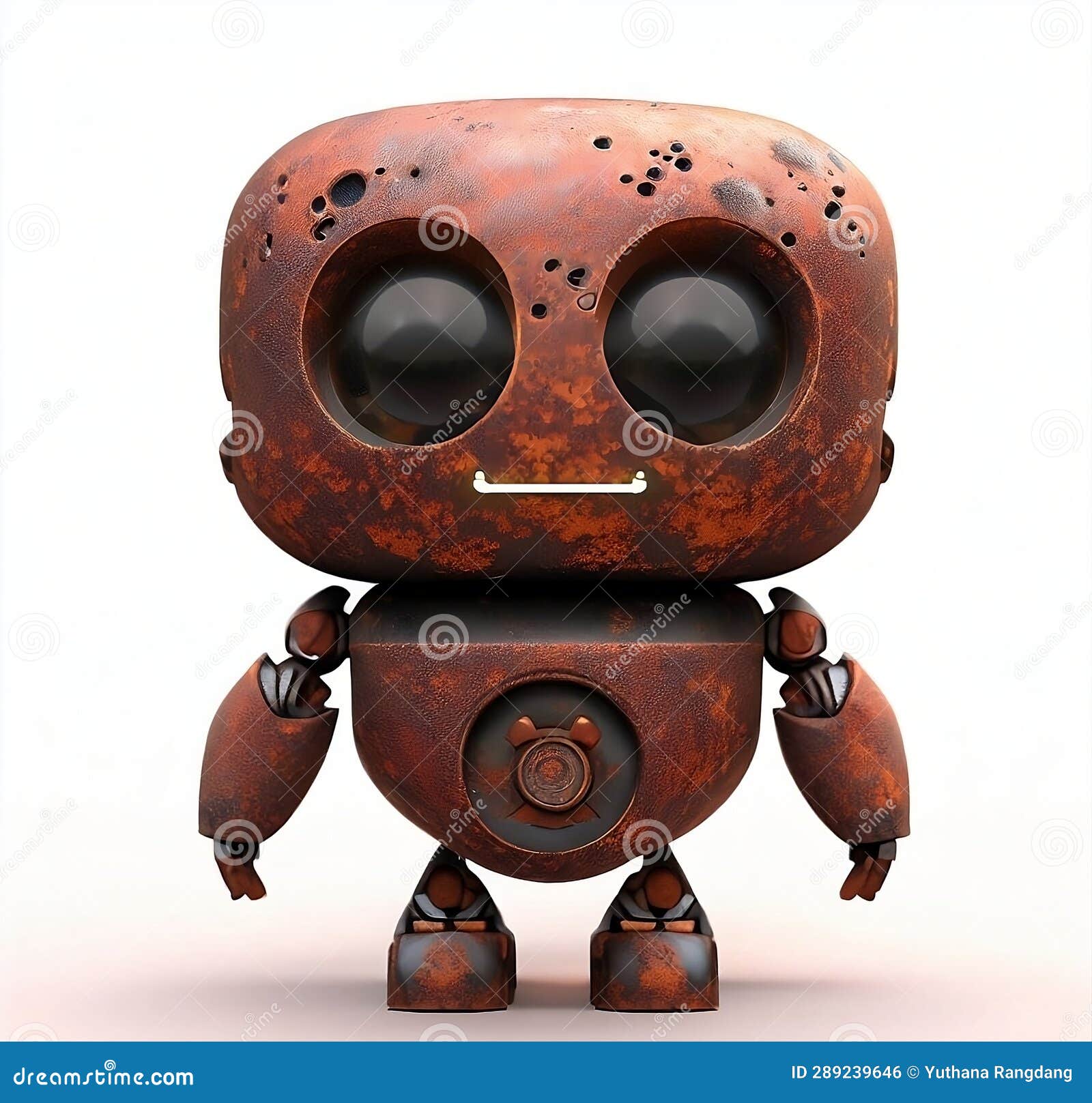 Iron Rust Robot , Generate by Ai . Stock Illustration - Illustration of ...