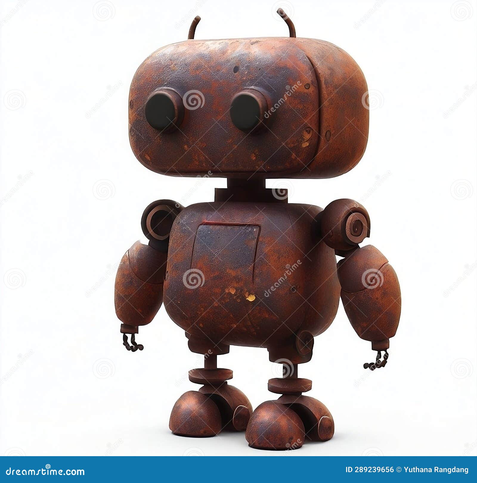 Iron Rust Robot , Generate by Ai . Stock Illustration - Illustration of ...