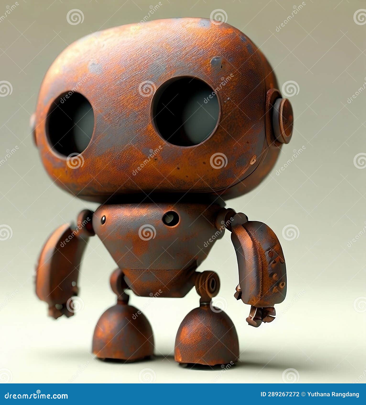 Iron Rust Robot , Generate by Ai . Stock Illustration - Illustration of ...